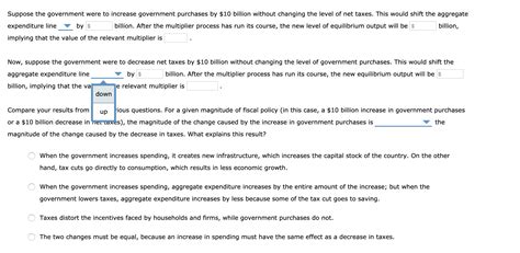 Solved 1 Fiscal Multipliers The Blue Line On The Following