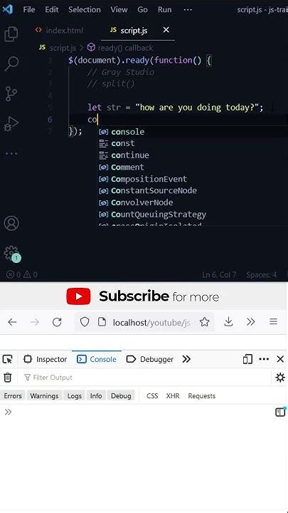 Javascript String Split Javascript Js Jquery Html Css Shorts Youtube