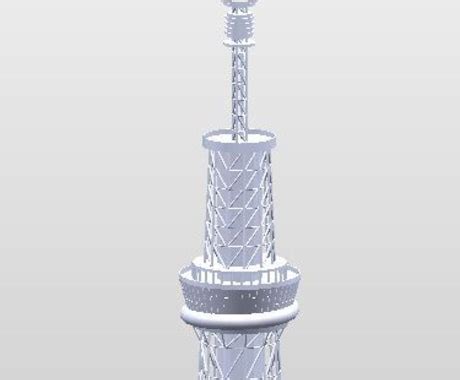 スカイツリー3Dプリンターデータを販売します スカイツリーSTLデータ3Dプリンター用