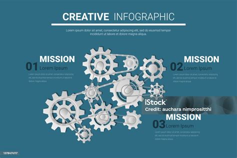 귀 톱니바퀴 인포그래픽 템플릿 엔지니어링 기술 진행 비즈니스 프리젠 테이션 개념에 대한 3 단계 Cycling Event에 대한 스톡 벡터 아트 및 기타 이미지 Istock