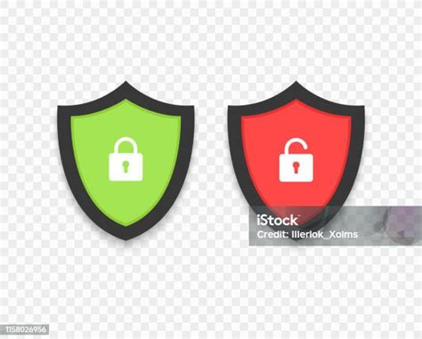 데이터 보안 및 보호 체크 마크 V 및 X 보호 안전 보안 아이콘 벡터 그림입니다 검증에 대한 스톡 벡터 아트 및 기타 이미지 Istock