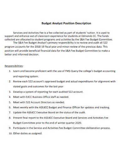 Free 10 Budget Analyst Resume Sample In Ms Word Apple Pages Pdf