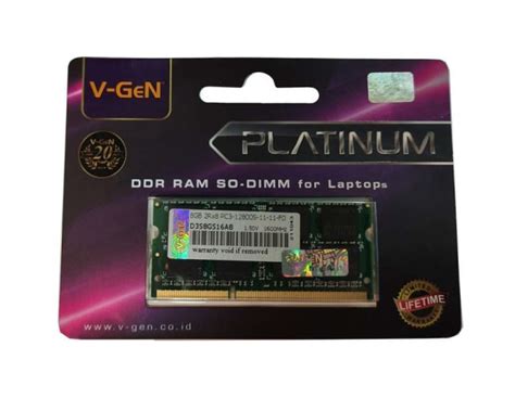 Jual V Gen Ram Sodimm Ddr3ddr3l 8gb 12800 Platinum Memory Ram Laptop