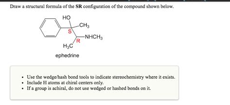 solved draw a structural formula of the s configuration of