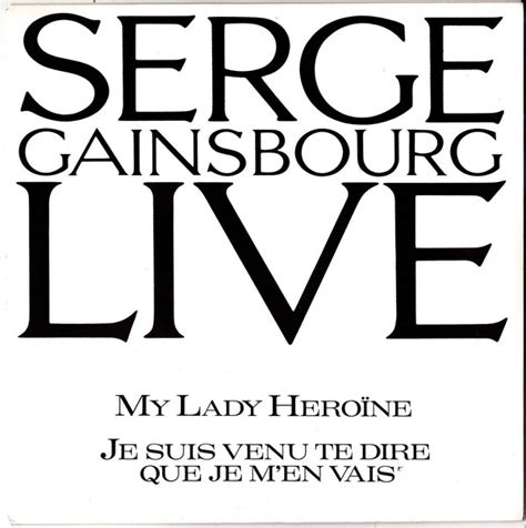 Album Je Suis Venu Te Dire Que Je M En Vais De Serge Gainsbourg Sur Cdandlp