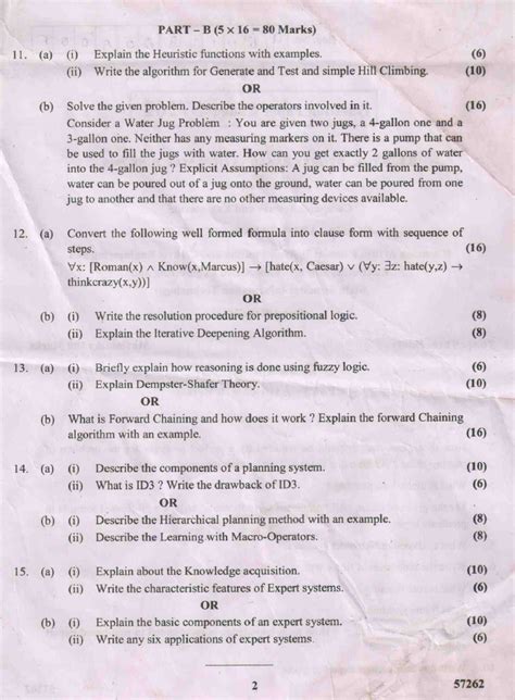 Cs6659 Artificial Intelligence May June 2016 Question Paper University Question Papers