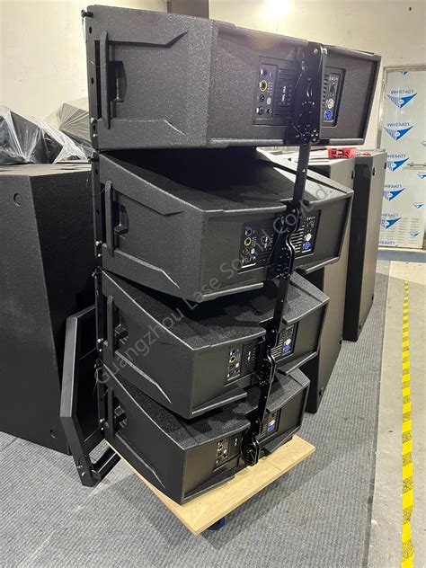 double 8 inch powered line array pa speaker hdl 28 passive active sound