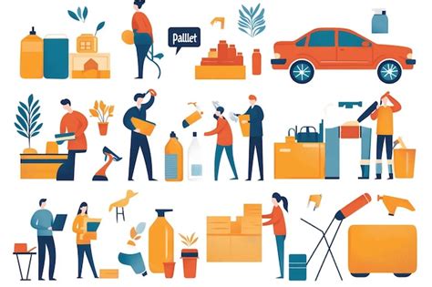 Simple Color Scheme Vector Illustrations Set Premium Ai Generated Vector