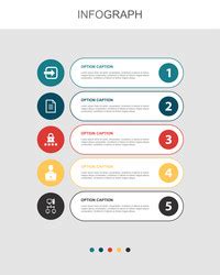 Access Document Password User Intranet Icons Vector Image