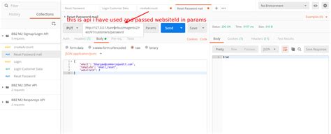 Magento2 Rest API Reset Password With Different Store Id Getting