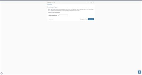 Solved Current Attempt In Progress Builder Bug Company Chegg