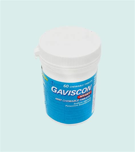 Gaviscon Advance Mint Chewable Tablets 60 Tablets Chesterfield