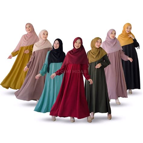 Jual Gimi Hijab Ilona Dress All Colour Shopee Indonesia