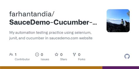 Github Farhantandiasaucedemo Cucumber Java My Automation Testing