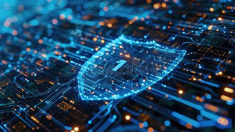 Illustration Of Digital Protection Stock Illustration Illustration Of Protection Software