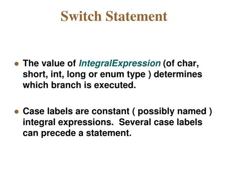 Ppt Switch Statement Powerpoint Presentation Free Download Id 5437562