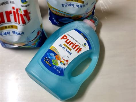 액체세탁세제 대용량 하루그린 퓨리핏 네이버 블로그