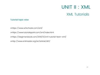 Web Technologies Xml Ppt