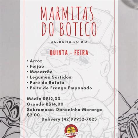 Menu em Boteco da Estação pub Bar Ponta Grossa