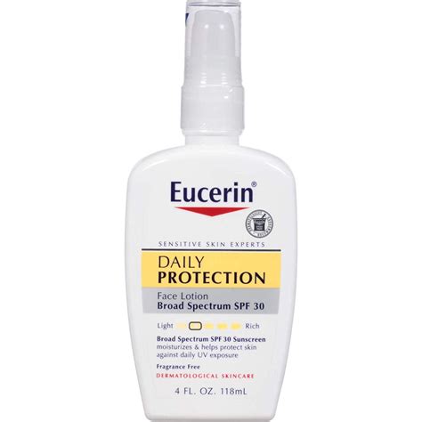 Eucerin Sensitive Skin Experts For Daily Protection Face Lotion 4 Oz