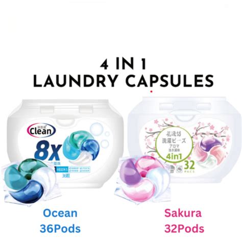 4 In 1 Laundry Capsule Laundry Pod Laundry Pods Laundry Detergent