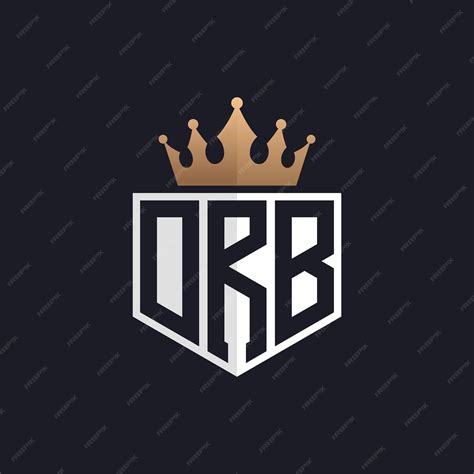 Premium Vector Luxury Drb Logo With Crown Elegant Initials Drb Letter