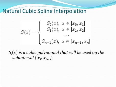 Ppt Spline Interpolation Research Scholar Renuka Bokolia Departme