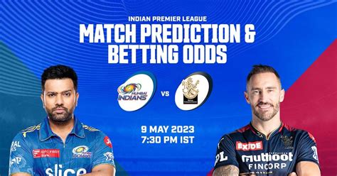 Ipl 2023 Mi Vs Rcb Betting Odds Tips Match Prediction Win