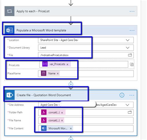 D365 Generate Word Document Using Content Control Save To Sharepoint And Convert To Pdf Using