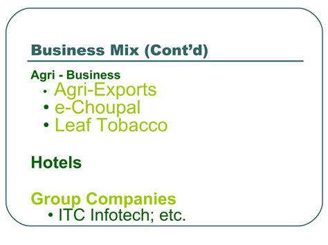 BCG Matrix For ITC Ltd PPT