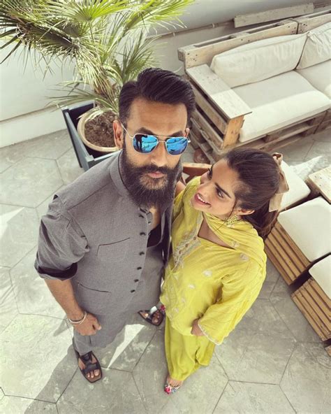 Mohib Mirza Celebrates Eid Day 3 With His Rehmat Sanam Saeed Reviewitpk
