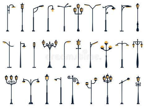 Vintage And Modern Streetlamps Classic Streetlights Antique Lanterns