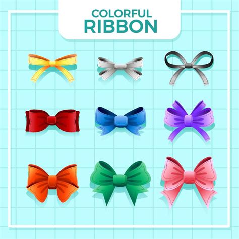 Colorful Cute Ribbon Collection 3681938 Vector Art At Vecteezy