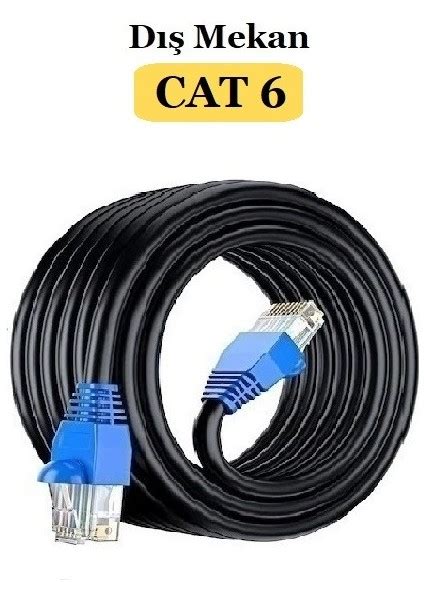 20 Metre Cat6 Dış Mekan Internet Ethernet Kablo EZRJ45 Utp Fiyatı