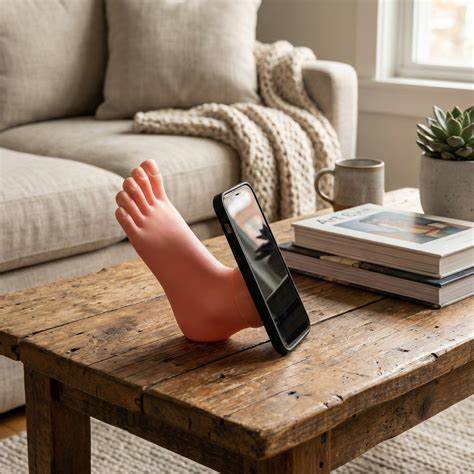 Walking Foot Funny Iphone Holder · Mavigadget