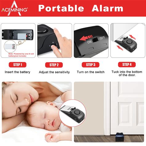 Acemining Portable Door Lock Home Security Door Lock