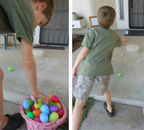 Easter Game Plastic Egg Toss Easter Activities Easter Games For