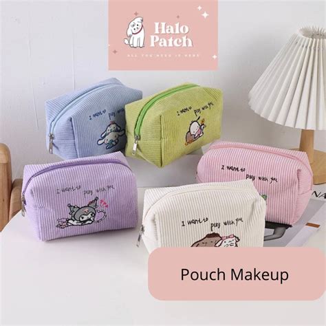 Jual Halo Patch Pouch Makeup Pouch Serbaguna Kotak Pensil