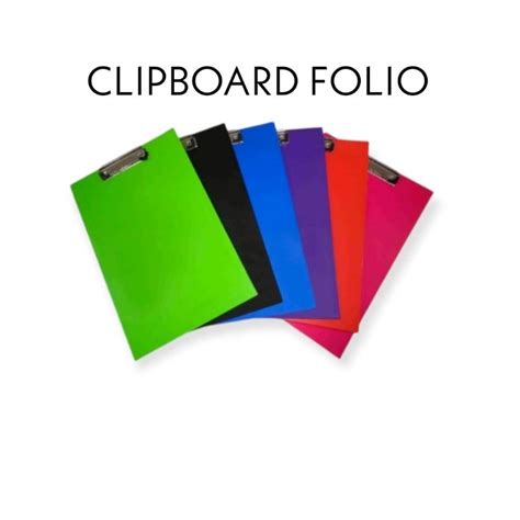 Papan Ujian Papan Jalan Papan Dada Clipboard Plastik Folio