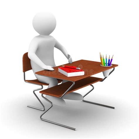 School Desk Isolated Stock Illustrations 19493 School Desk Isolated