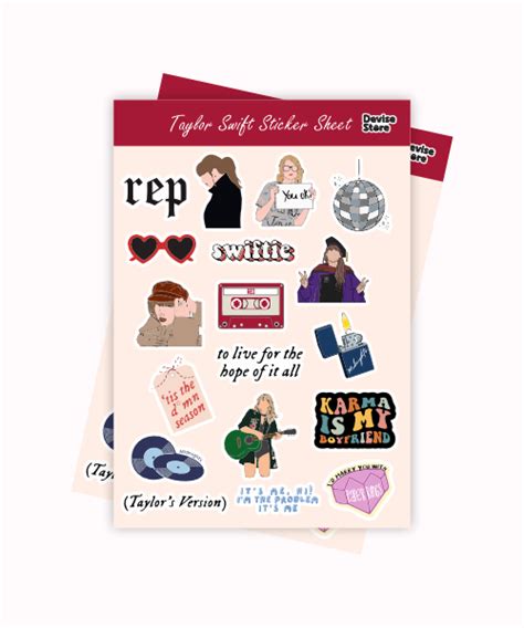 Taylor Swift Mini Sheet Devisestore