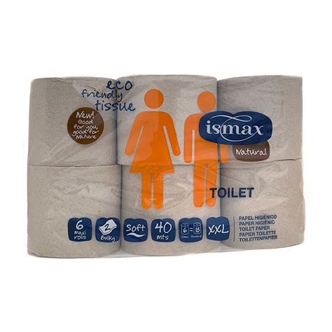 Papel Higi Nico Ecol Gico Ismax Natural Maxi Rollos Herbolario Natur Go