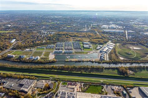Luftaufnahme Gelsenkirchen Herbstluftbild Baustelle Zum Neubau Einer