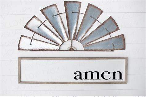 Amen Svg Religious Wall Art Housewarming T Amen Sign Baptism T