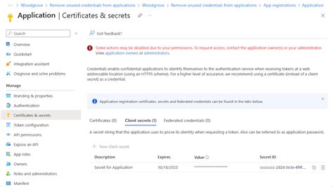 Recommendation To Renew Expiring Application Credentials Microsoft Entra Id Microsoft Learn