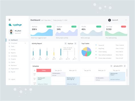 Time Tracking Saas Dashboard 🔥 By Razy Hassan On Dribbble
