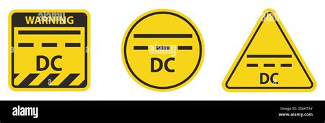 Direct Current Dc Symbol Sign Stock Vector Image And Art Alamy