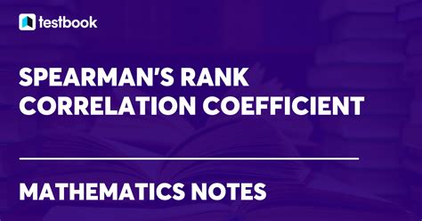 Spearmans Rank Correlation Coefficient Formula And Derivation
