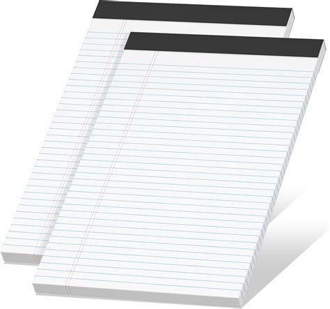 Legal Pads 8 5 X 11 Inch Notepad 2 Pack White Note Pads 8 5 X 11 For Work