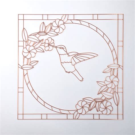 Hummingbird Pattern Pourawayfluidarts